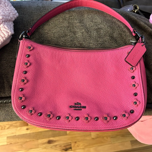 Coach | Bags | Coach Pink Leather Womens Bag | Poshmark